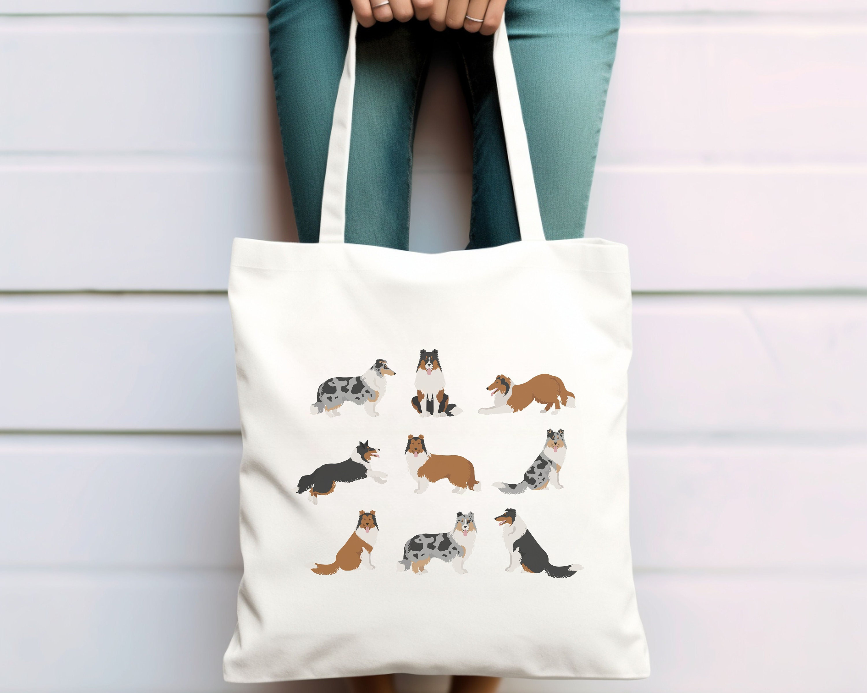 Rough Collie Tote Bag, Rough Coat Collie, Collie Tote Bag, Rough Collie ...