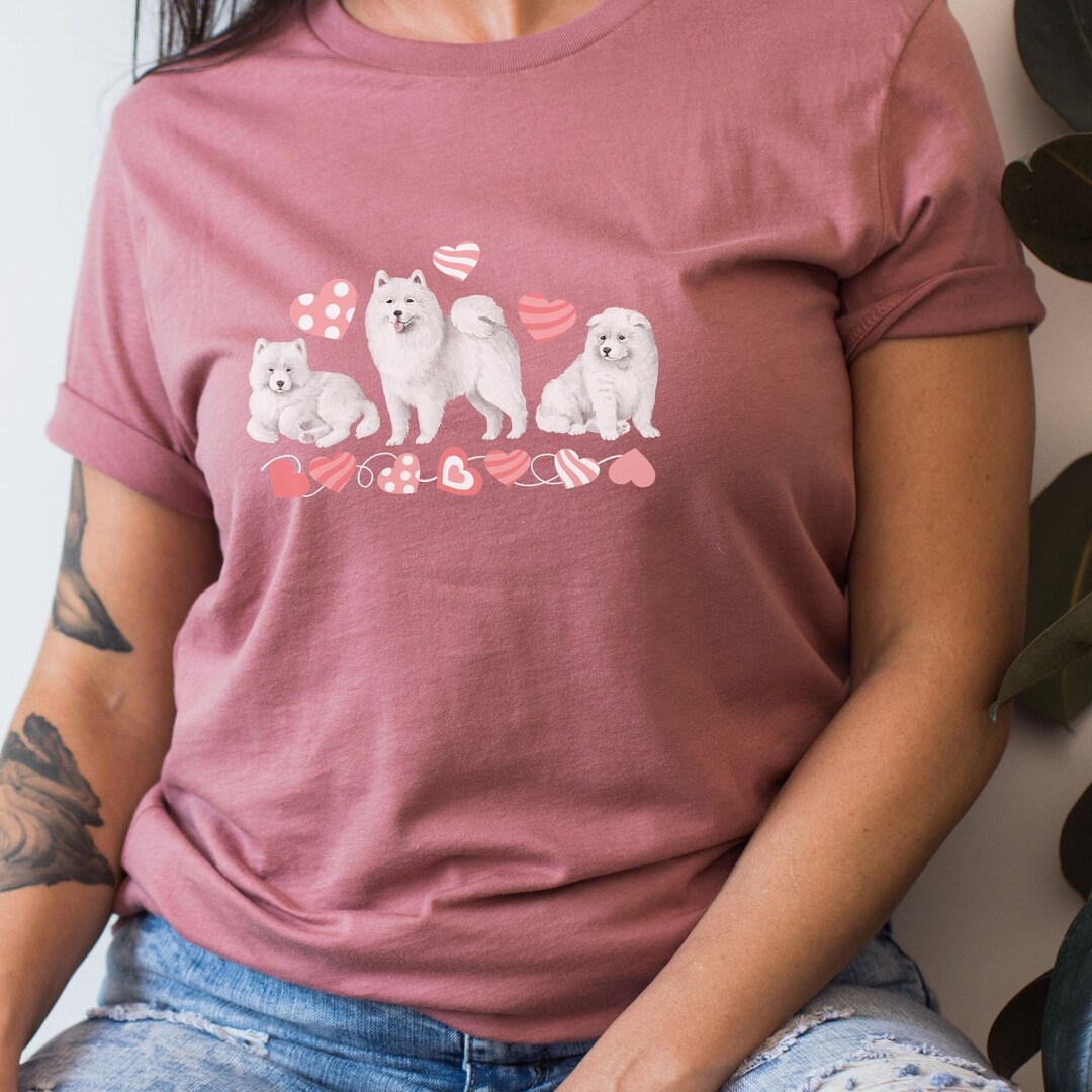 Samoyed Shirt, Samoyed Apparel, Samoyed Gifts, Samoyed, Puppy Valentine ...