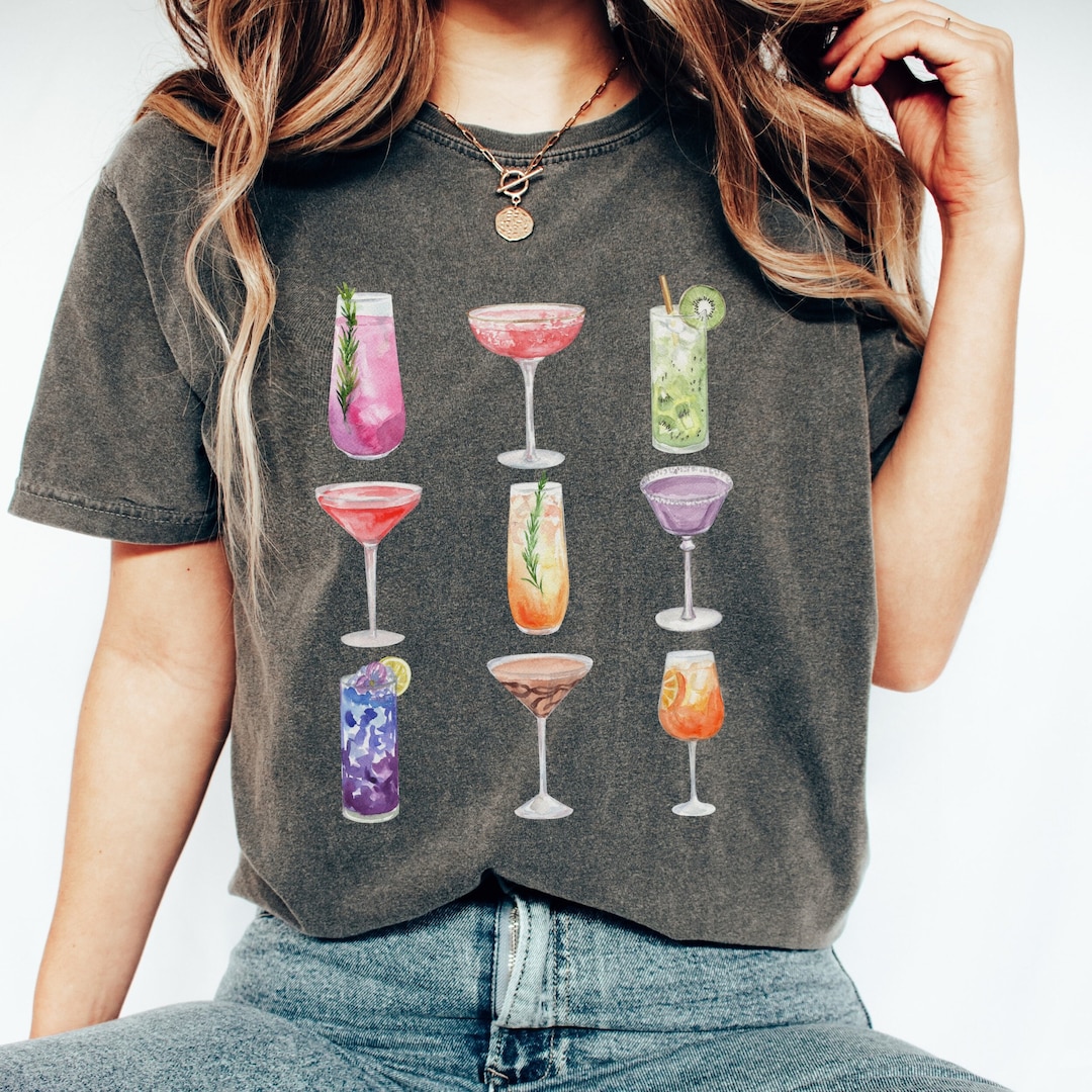 I Love Cocktails Shirt, Tini Time, Cocktail Lover Shirt, Bartender T ...