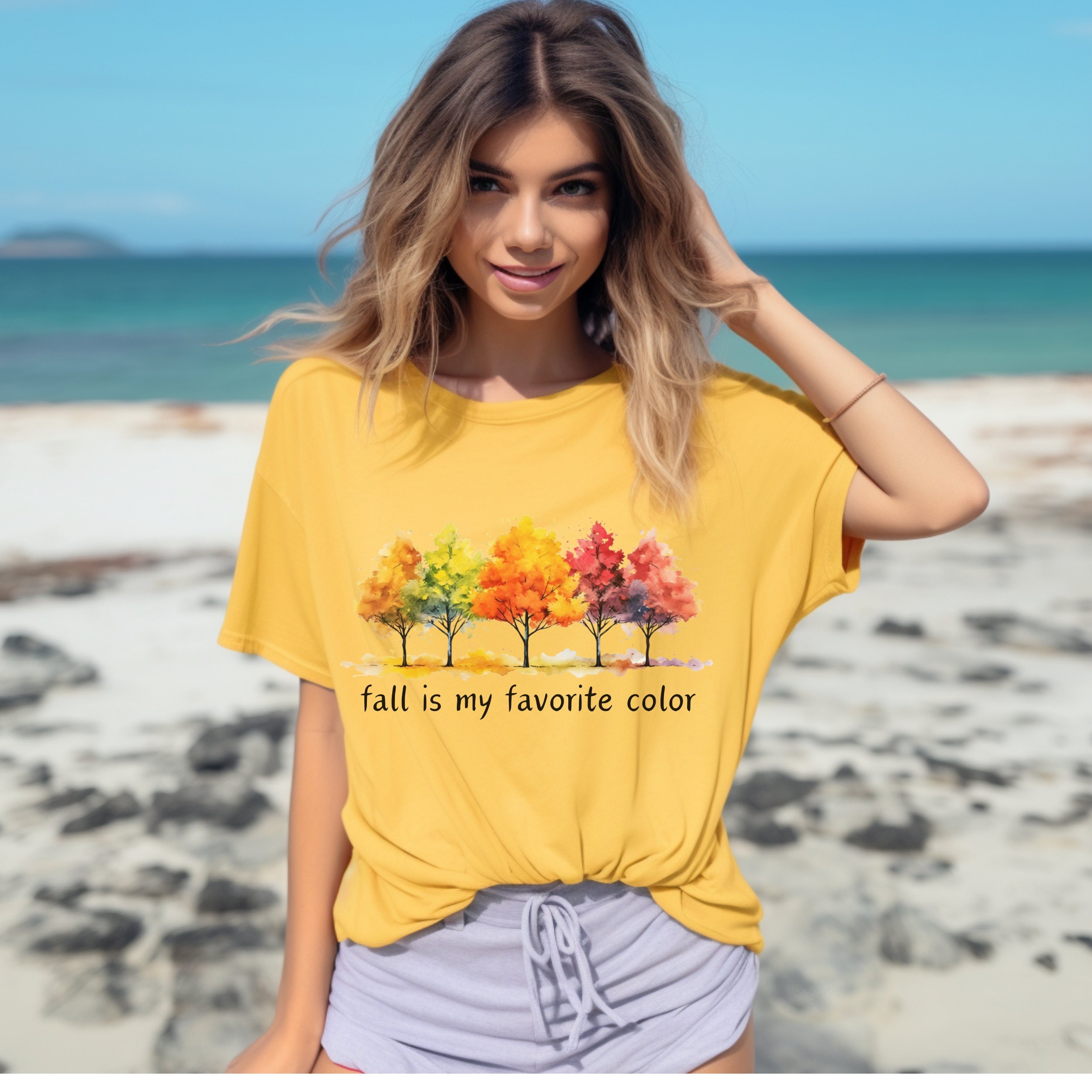 Fall is My Favorite Color Shirt, Colorful Trees Shirt, Fall Nature ...