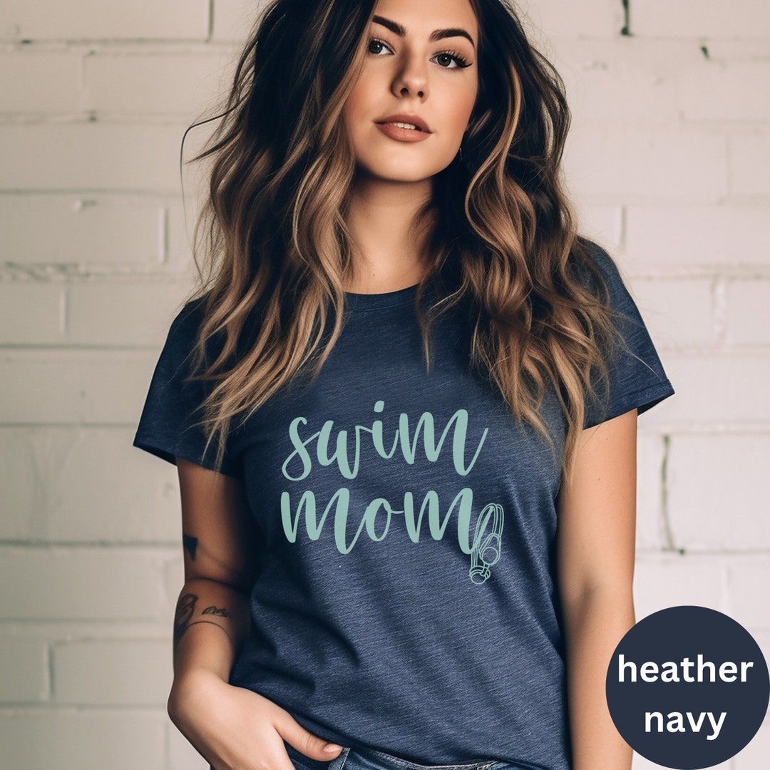 Swim Mom Shirt, Livin That Swim Mom Life, Swim Mom T Shirt, Swim Team ...