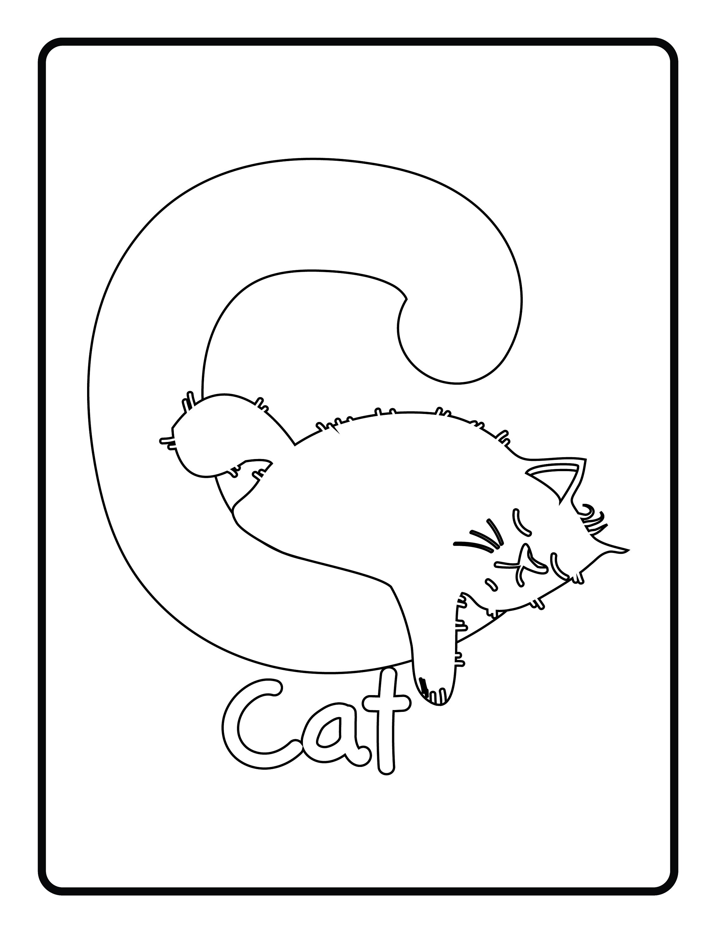 Alphabet Coloring Book, 26 Cute Animal-alphabet Pictures to Print for ...