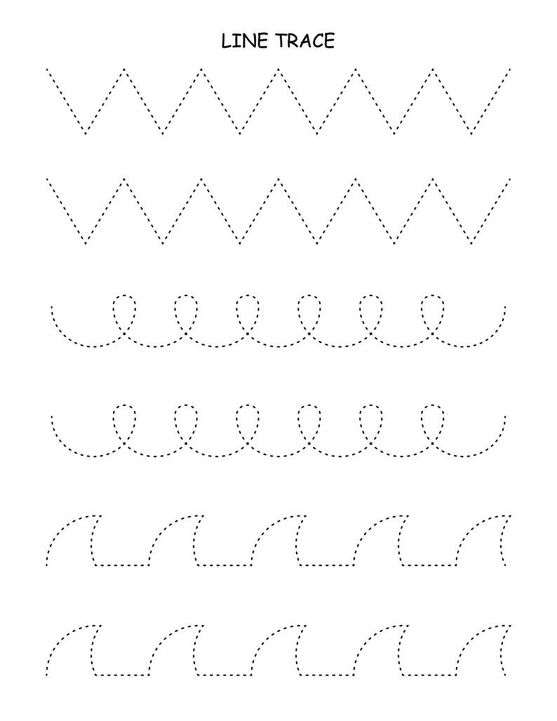 Tracing Activity Book, 90 Pages of Letter, Number and Line Tracing for ...