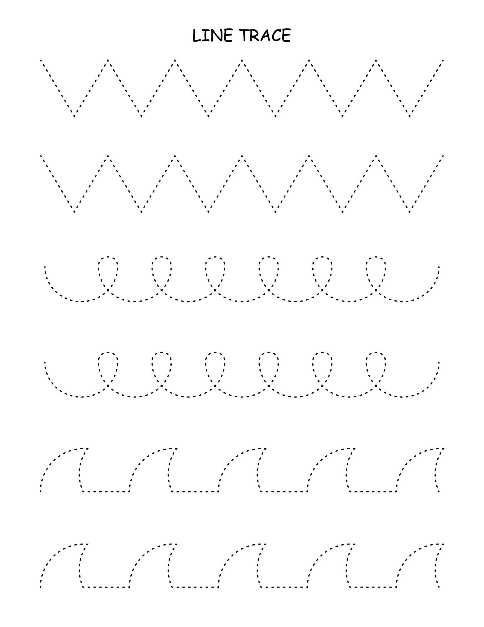 Tracing Activity Book, 90 Pages of Letter, Number and Line Tracing for ...