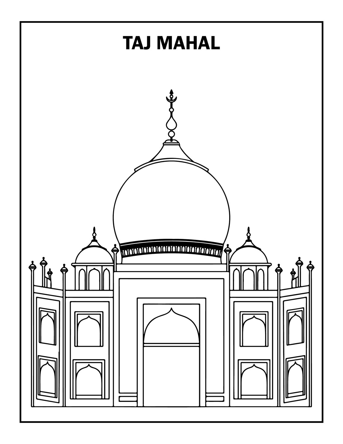 Famous Places From Around World Coloring Book Pages 25 Pages - Etsy