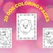 Dog Coloring Book, 20 Adorable Pictures to Print for Children's ...