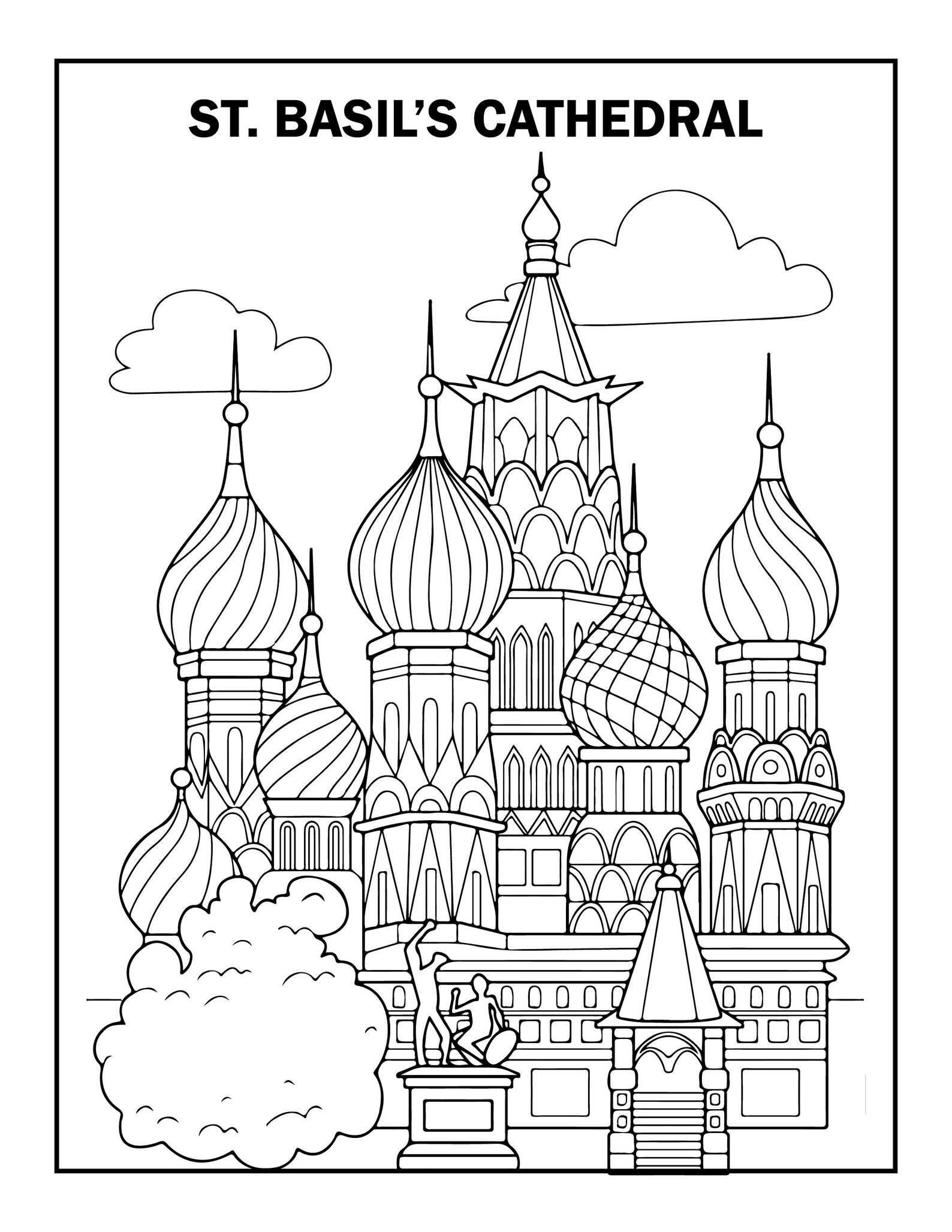 Kids Coloring Book, Famous Landmarks 25 Pages - Etsy
