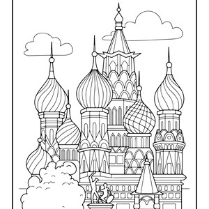 Kids Coloring Book, Famous Landmarks 25 Pages - Etsy