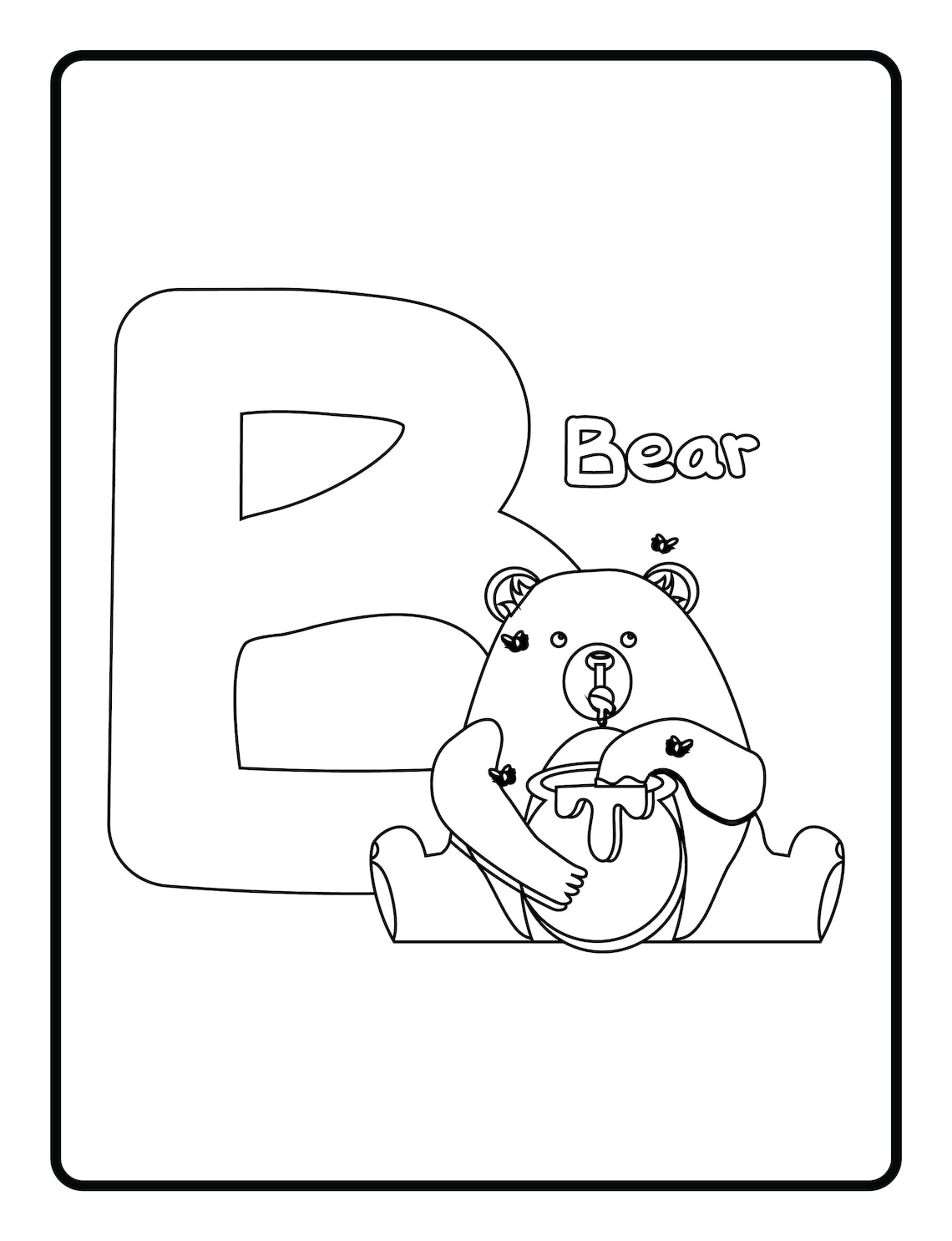 Alphabet Coloring Book, 26 Cute Animal-alphabet Pictures for Toddlers ...
