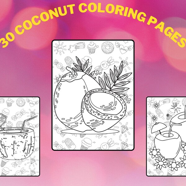 Coconut Print - Etsy