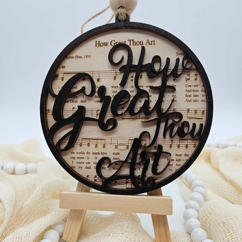 Hymn Music Art in Wood - Etsy