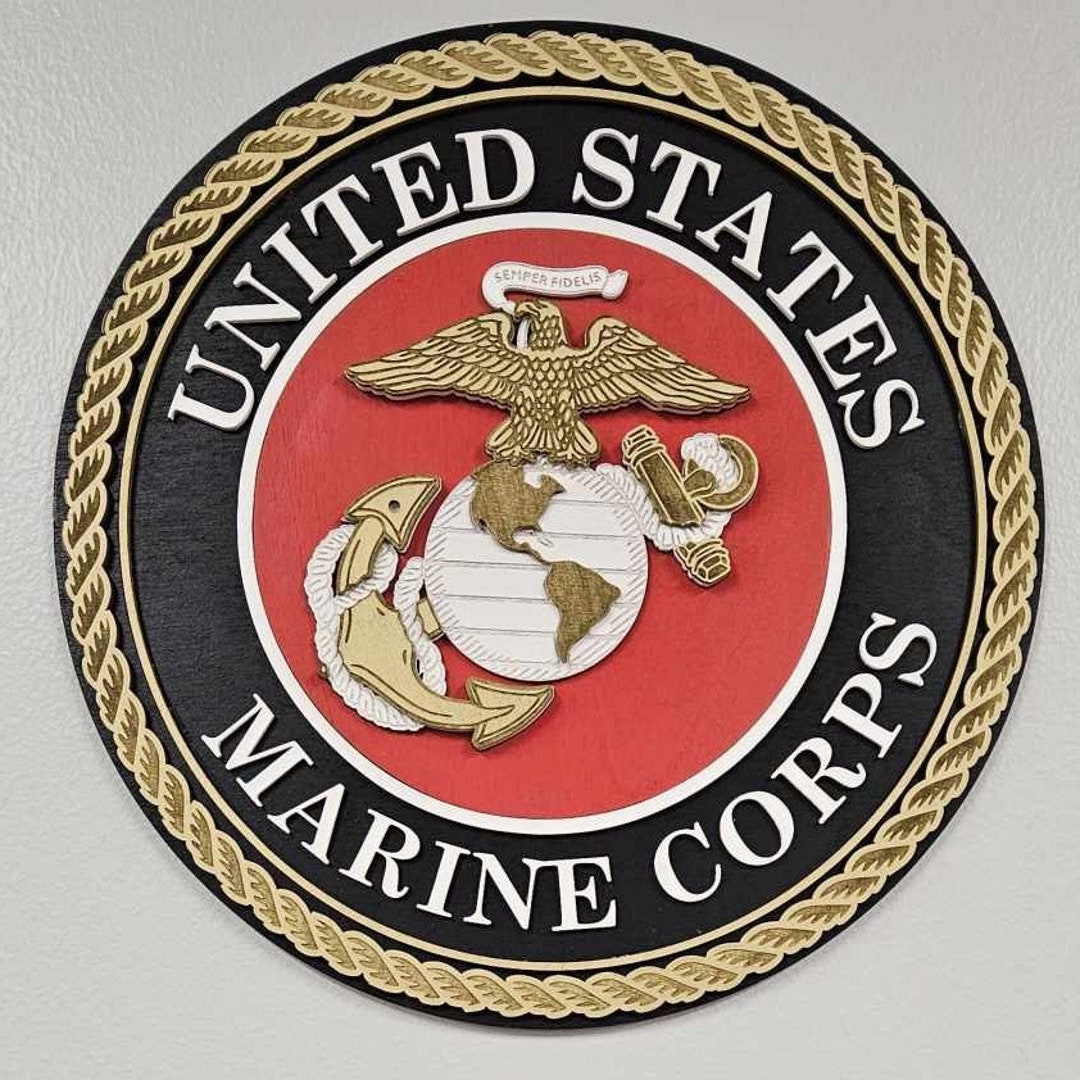 USMC Marine Corps Layered Logo Files .svg .pdf .png .dxf .webp Files ...