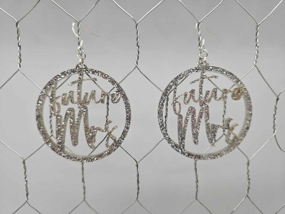Future Mrs Earrings Svg Pdf Dxf Ai Png Jpg Webp Tiff – Bridal Shower ...