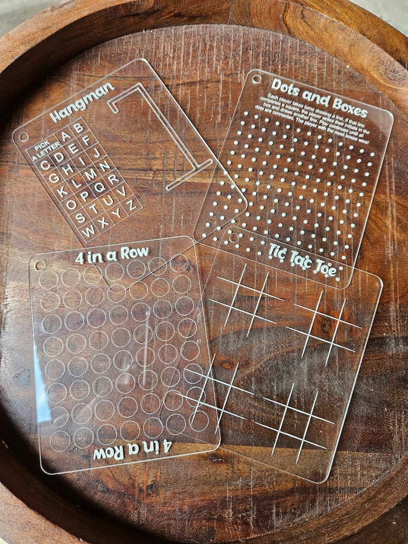 Acrylic Travel Game Board SVG Bundle – Laser Cut Files (digital ...