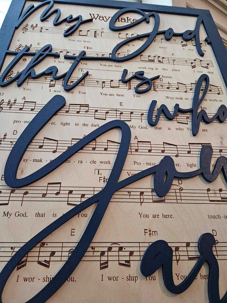 Waymaker Song Files .svg .pdf .png .webp .dxf - Etsy