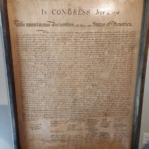 Declaration of Independence Laser Engraving File – Historical Document ...