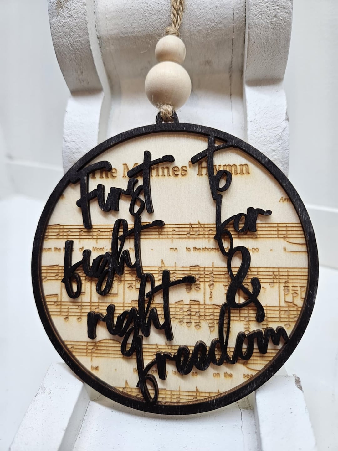 USMC Hymn Svg - Marine Corps Ornament Laser Cut Files - Svg Pdf Dxf Ai ...