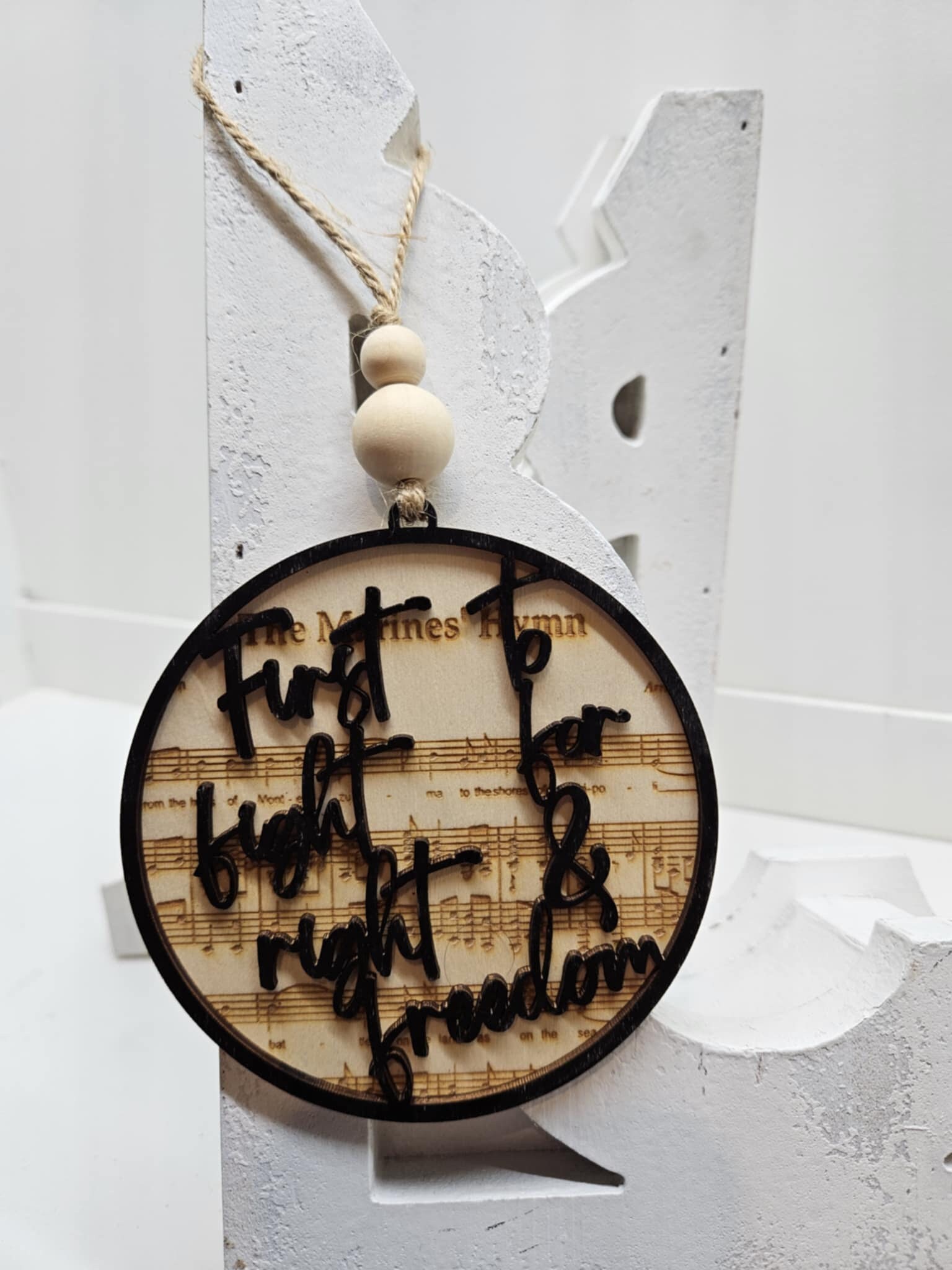 USMC Hymn Svg - Marine Corps Ornament Laser Cut Files - Svg Pdf Dxf Ai ...