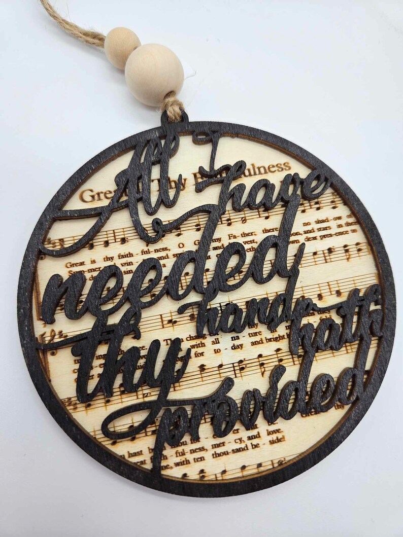 Great is Thy Faithfulness Ornament Svg – Sheet Music Laser File – Svg ...
