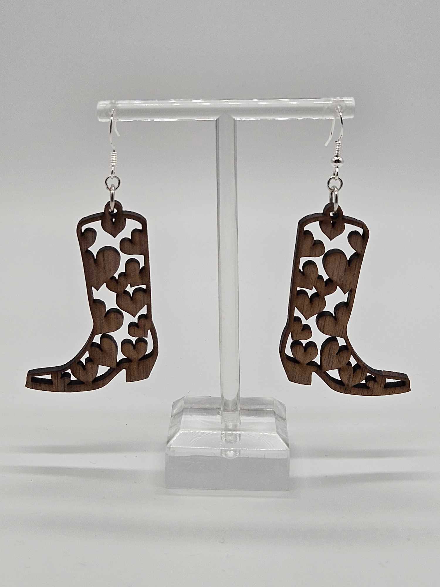 Heart Boots Earring Svg Pdf Dxf Ai Png Jpg Webp Tiff – Laser Cut Cowboy ...