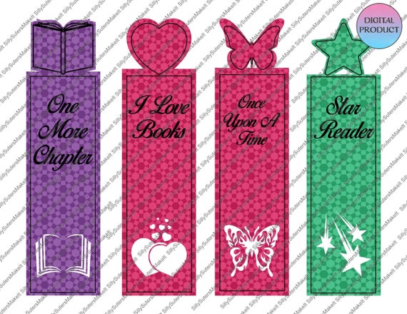 Shaped Bookmarks/ Print and Cut Bookmarks JPG/PNG/PDF File - Etsy