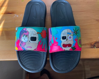 Personalized CHEER Toe Touch Slides Sandals Custom - Etsy