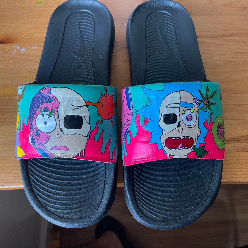 Nike Slides Custom - Etsy