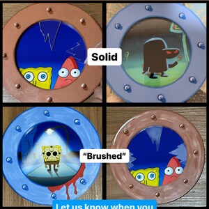 Spongebob 3D Wood Porthole Window - Etsy