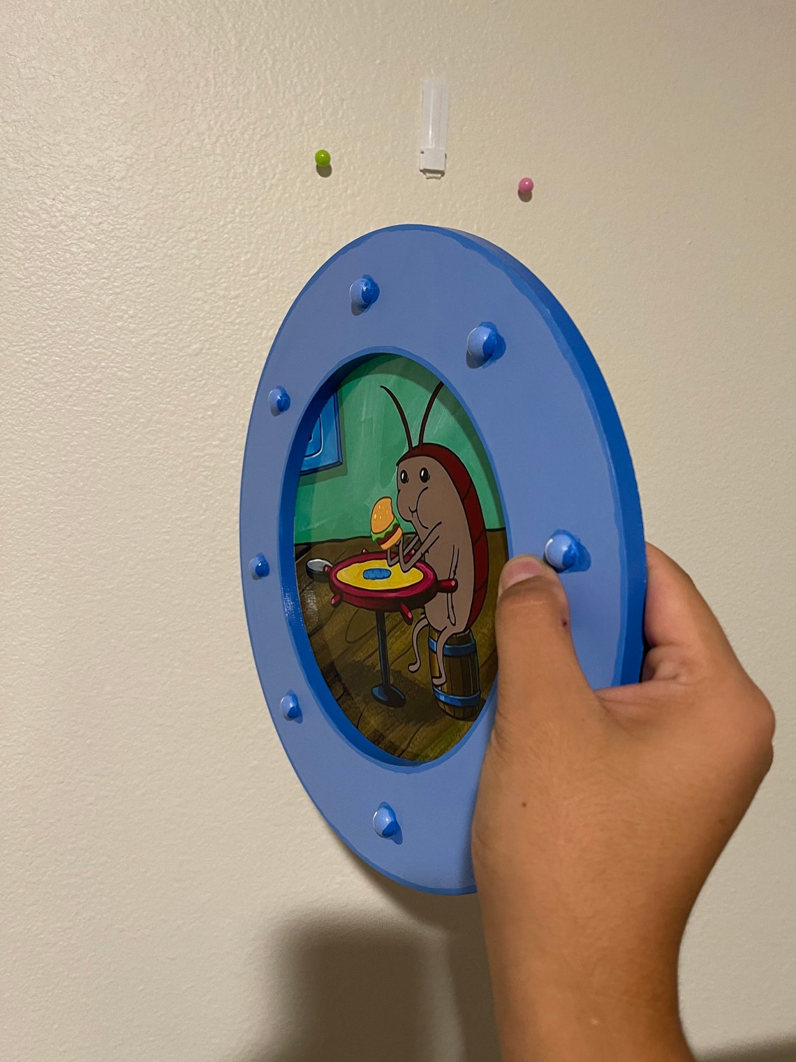 Spongebob 3D Wood Porthole Window - Etsy
