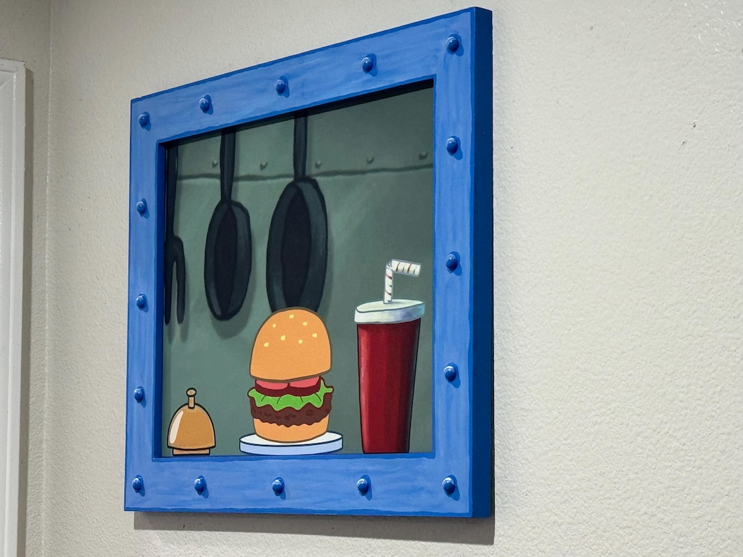 Spongebob Wood Krusty Krab Order Window - Etsy