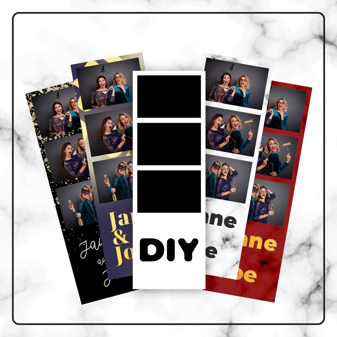 Custom DIY Photobooth Template Wedding Party Corporate - Etsy