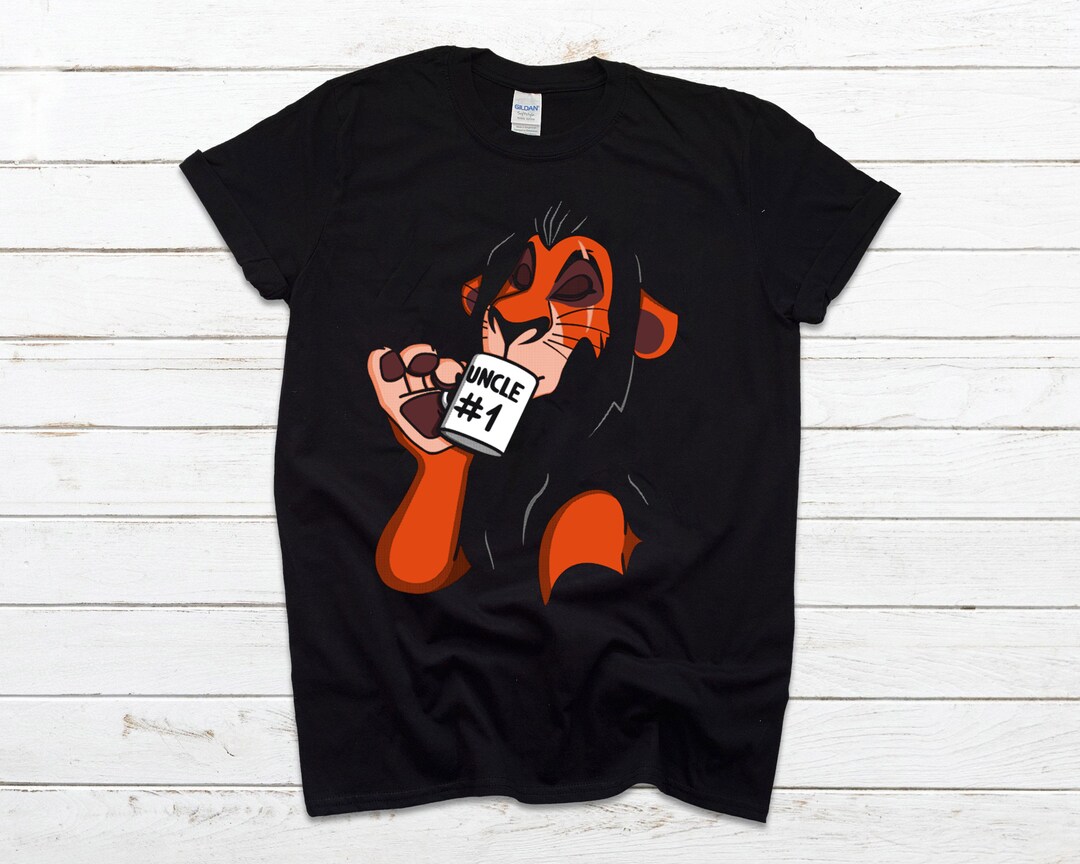 Black T-shirt Men Women Children Scar Uncle 1 the Lion King Simba - Etsy