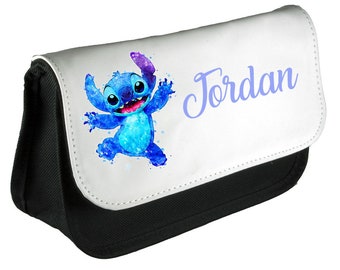 Blue Stitch Personalized Pencil Case. Back to School. School. Case - Etsy