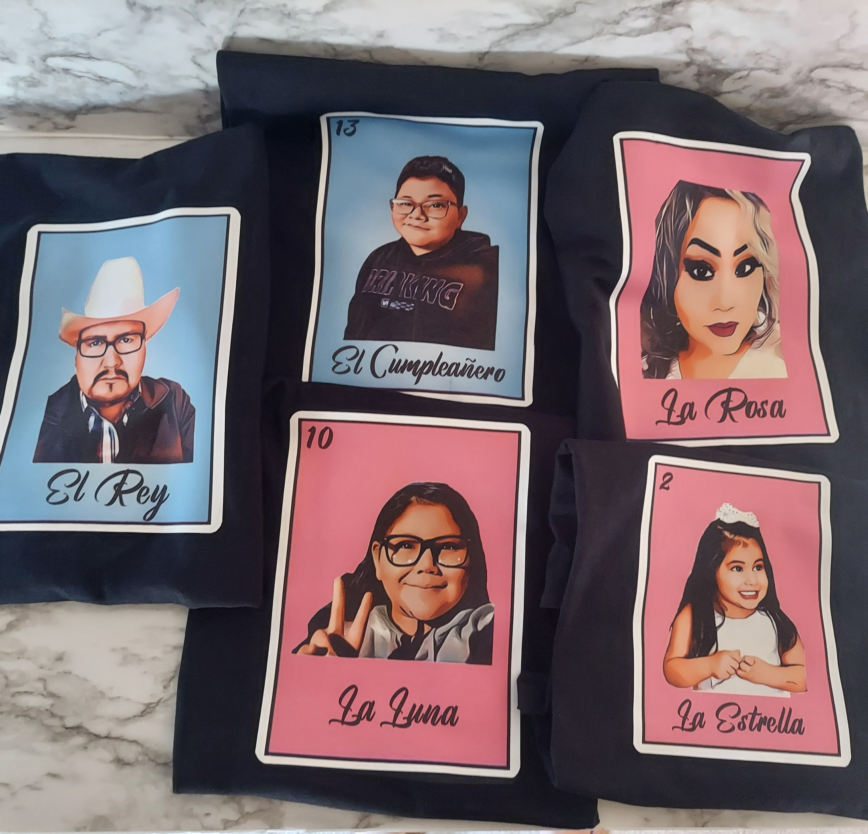 Custom Loteria Card T-shirt - Etsy