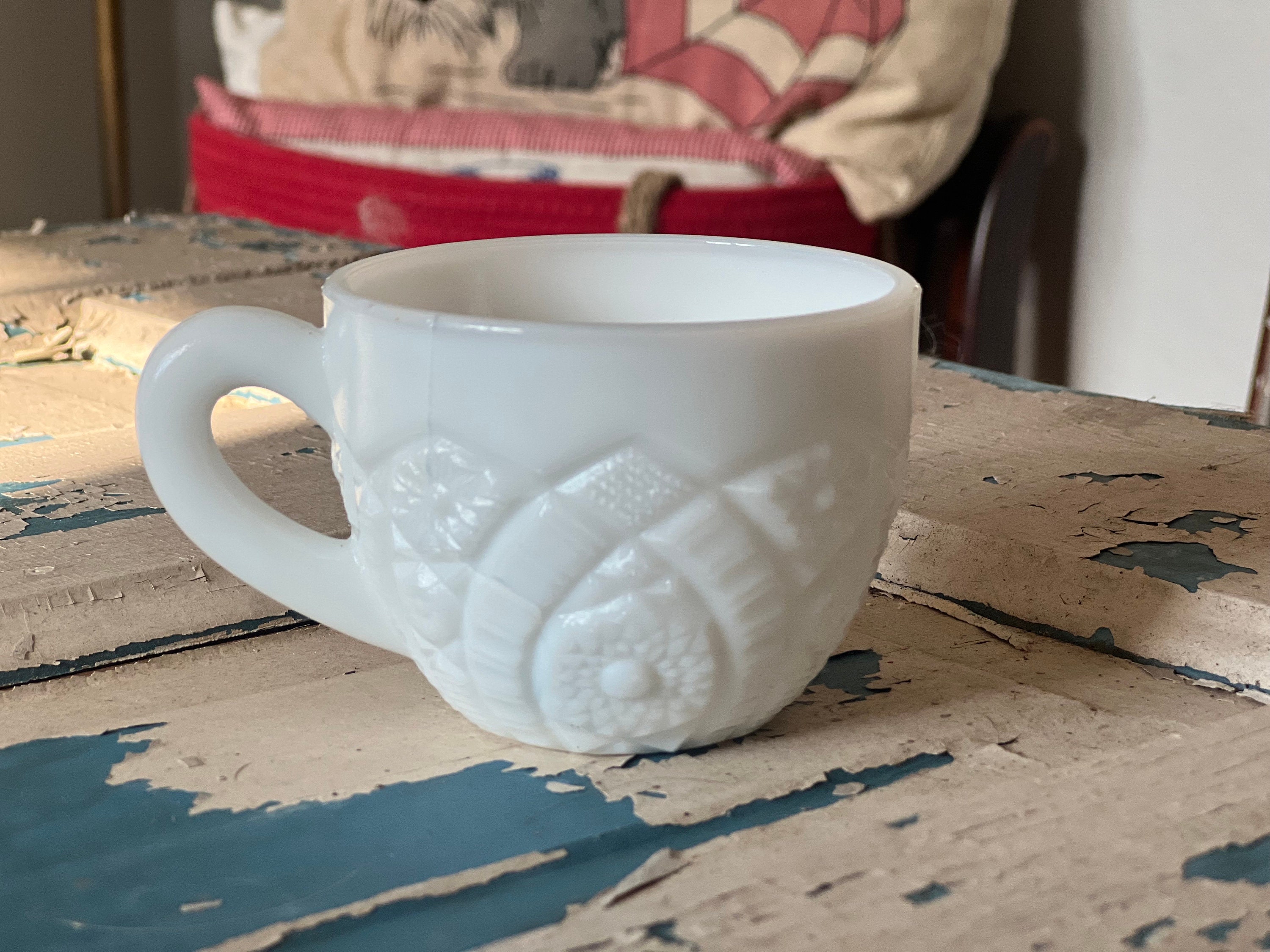 Vintage Concord Milk Glass Punch Cup by MCKEE - Etsy