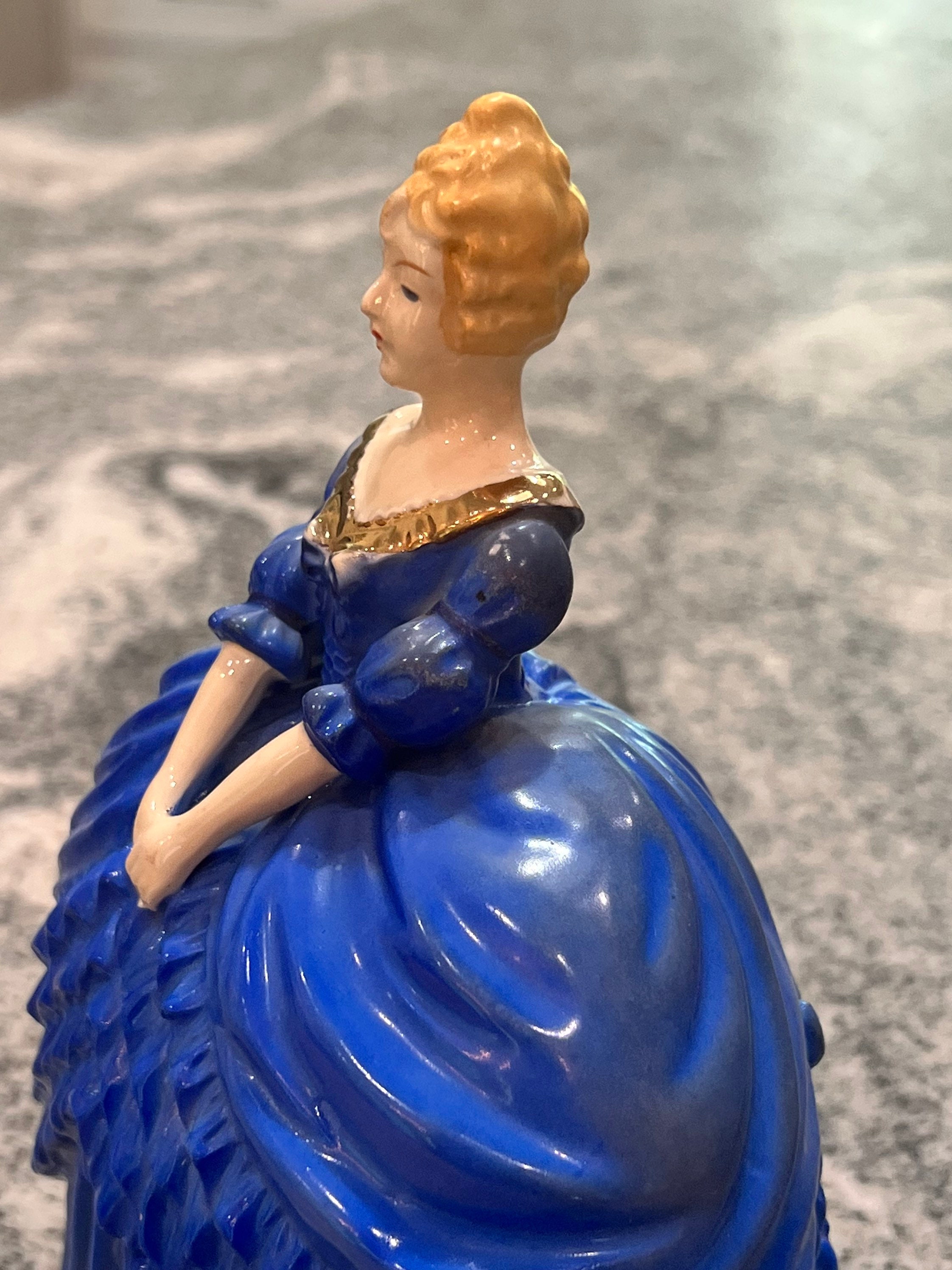 Vintage Figural Lady Dresser Box. Marked Japan. - Etsy