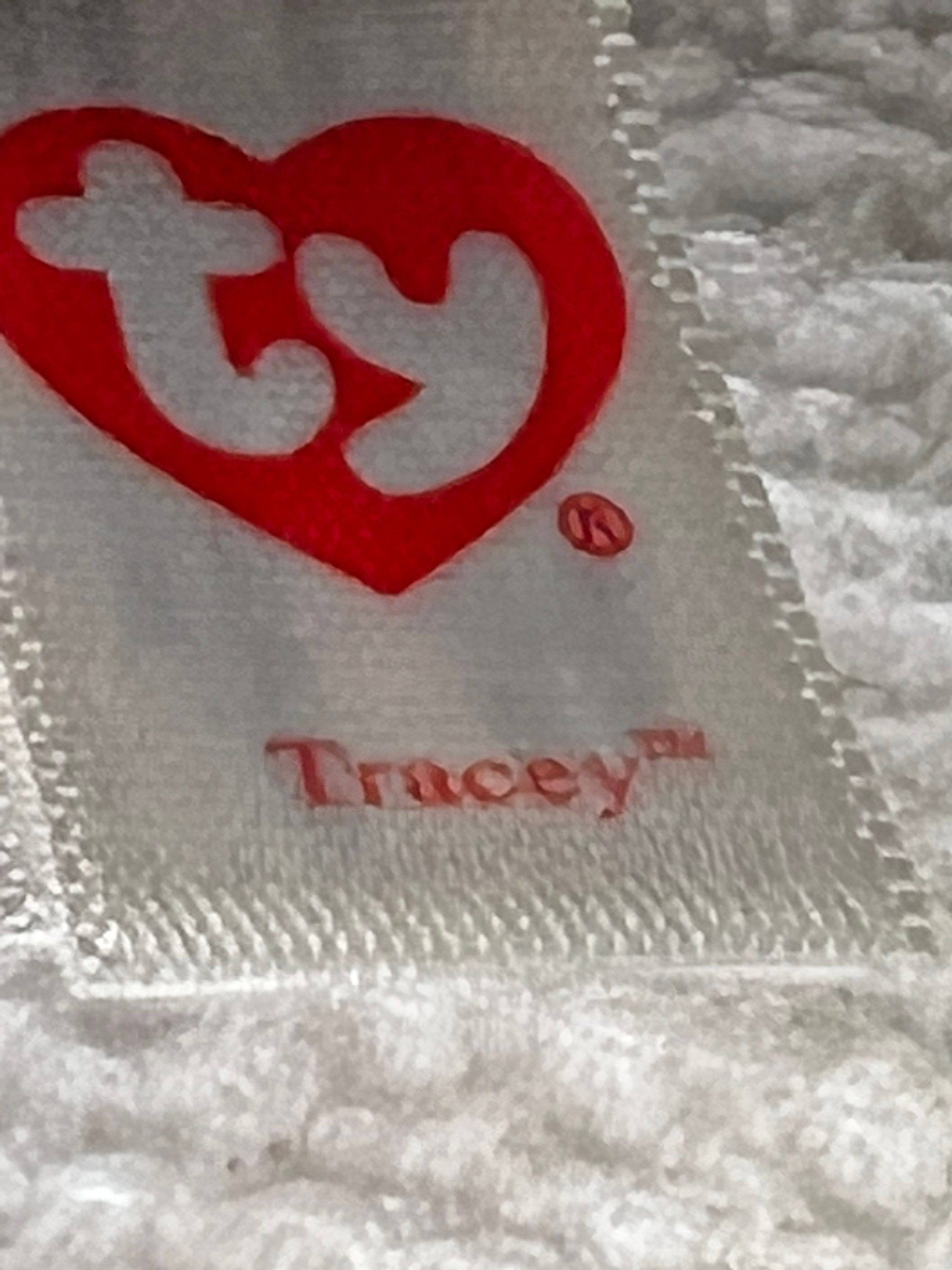 TY Beanie GIANT Boos Tracey, Black White Blue Dog, Puppy Large Jumbo ...