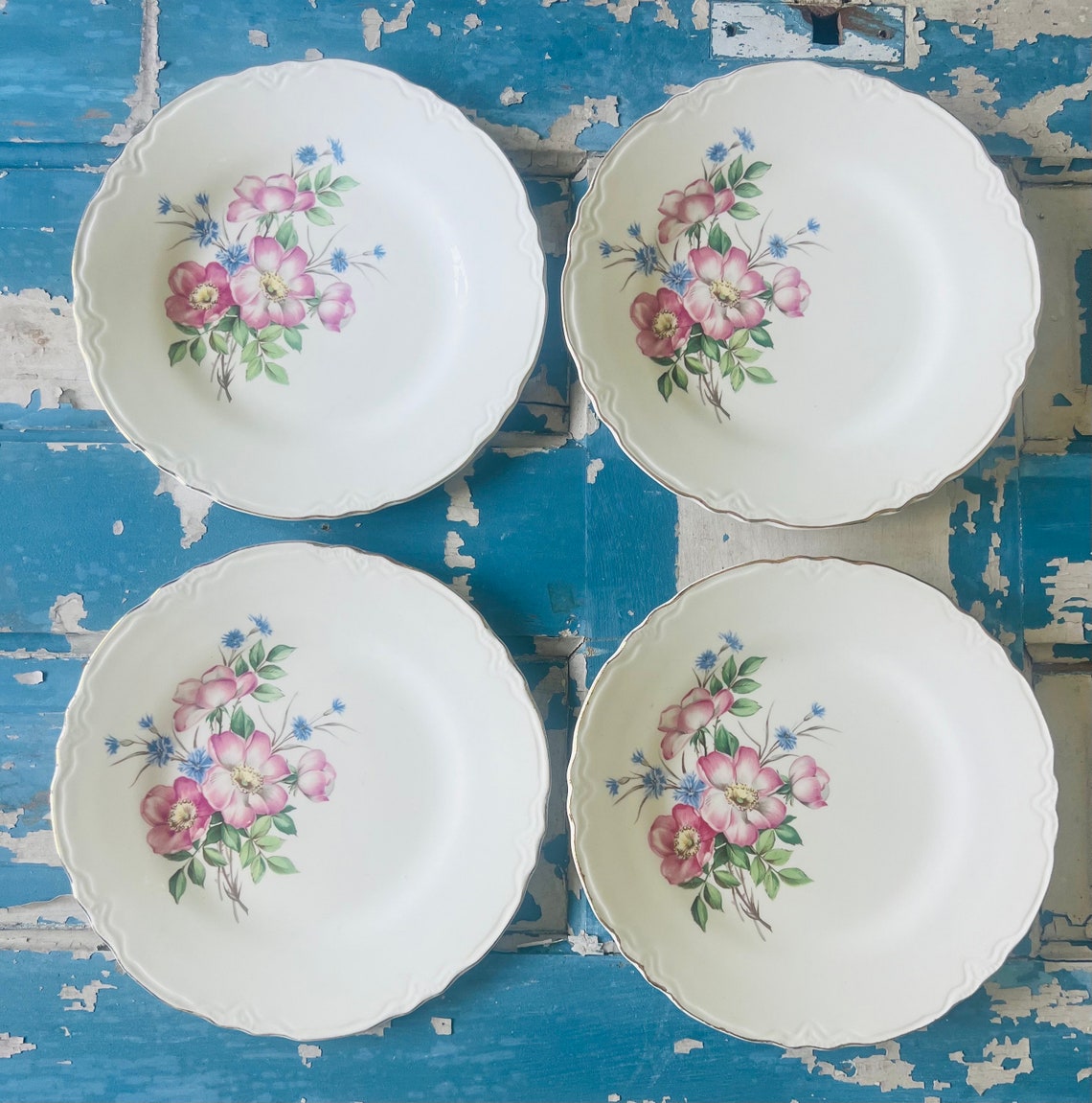 Scio Hazel Dessert Plates Set of Four. - Etsy