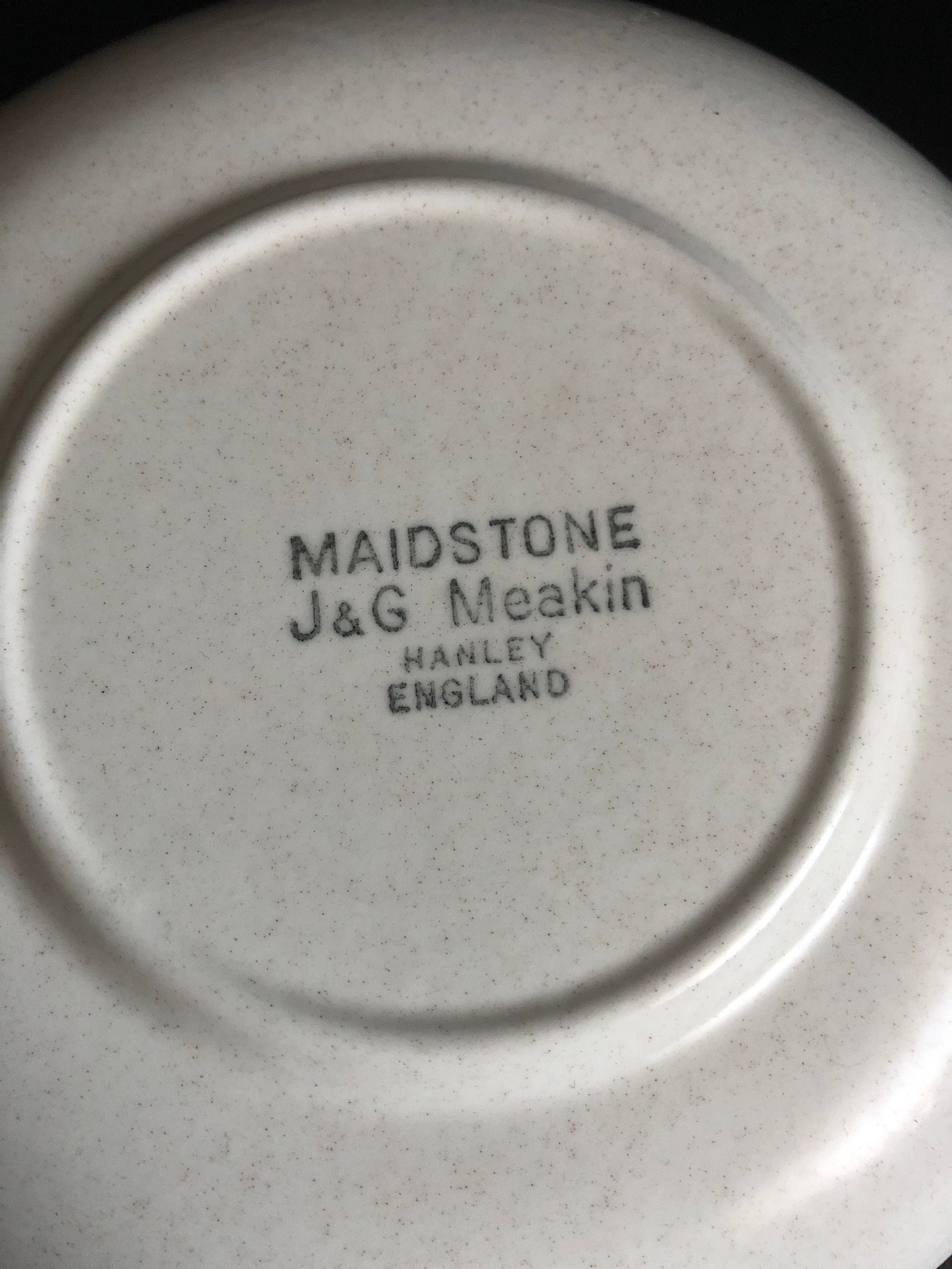 Vintage 1970's J & G Meakin Bianca Pattern 5 X Tea Coffee Cups Saucers ...