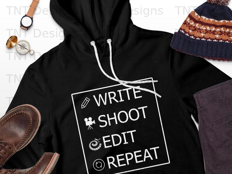 Write Shoot Edit Repeat Digital Png File Download Funny - Etsy