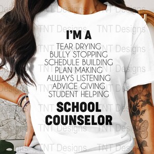 I'm A School Counselor Digital Png File, Counselors, Instant Download ...