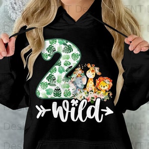 2 Wild Digital PNG File, Instant Download, Kids Two Wild PNG, Zoo Theme ...