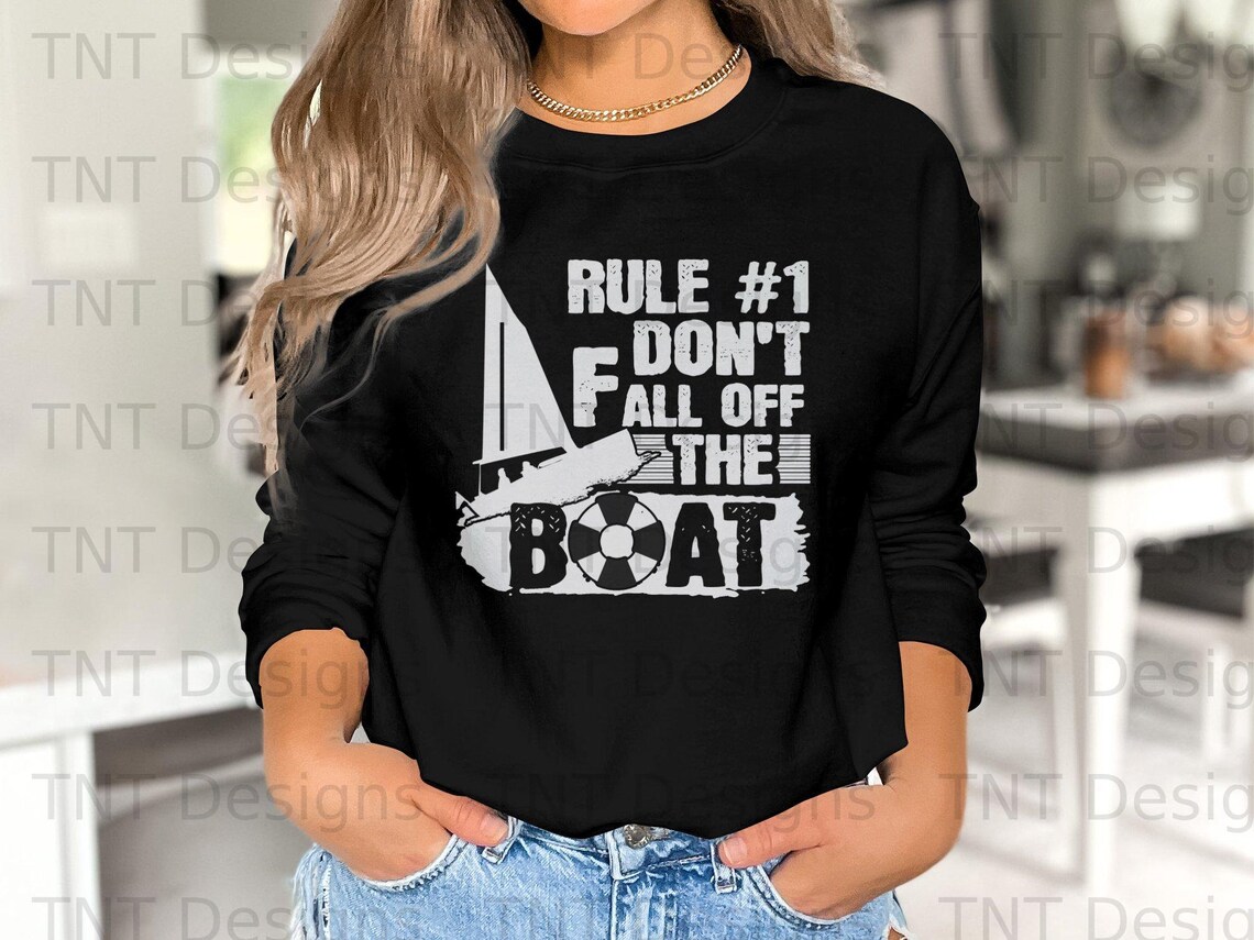 Rule #1 Don't Fall off the Boat Digital Png File, Instant Download ...