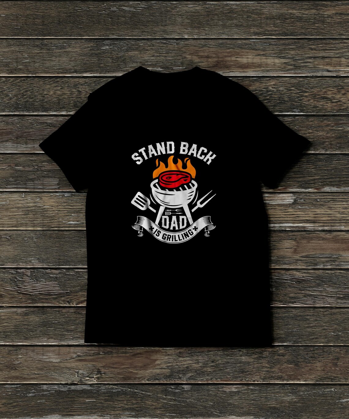 Stand Back Dad is Grilling Digital Png Design File Instant - Etsy