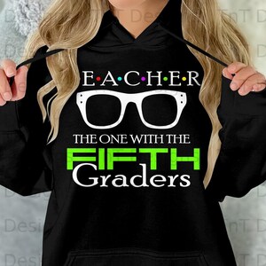 Teacher the One With the Fifth Graders Digital Png File, Instant ...