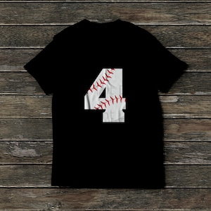 4th Birthday Baseball Digital Png File, Instant Download, Kids Four Png ...