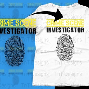 Crime Scene Investigator Digital Png File, Instant Download, Funny ...
