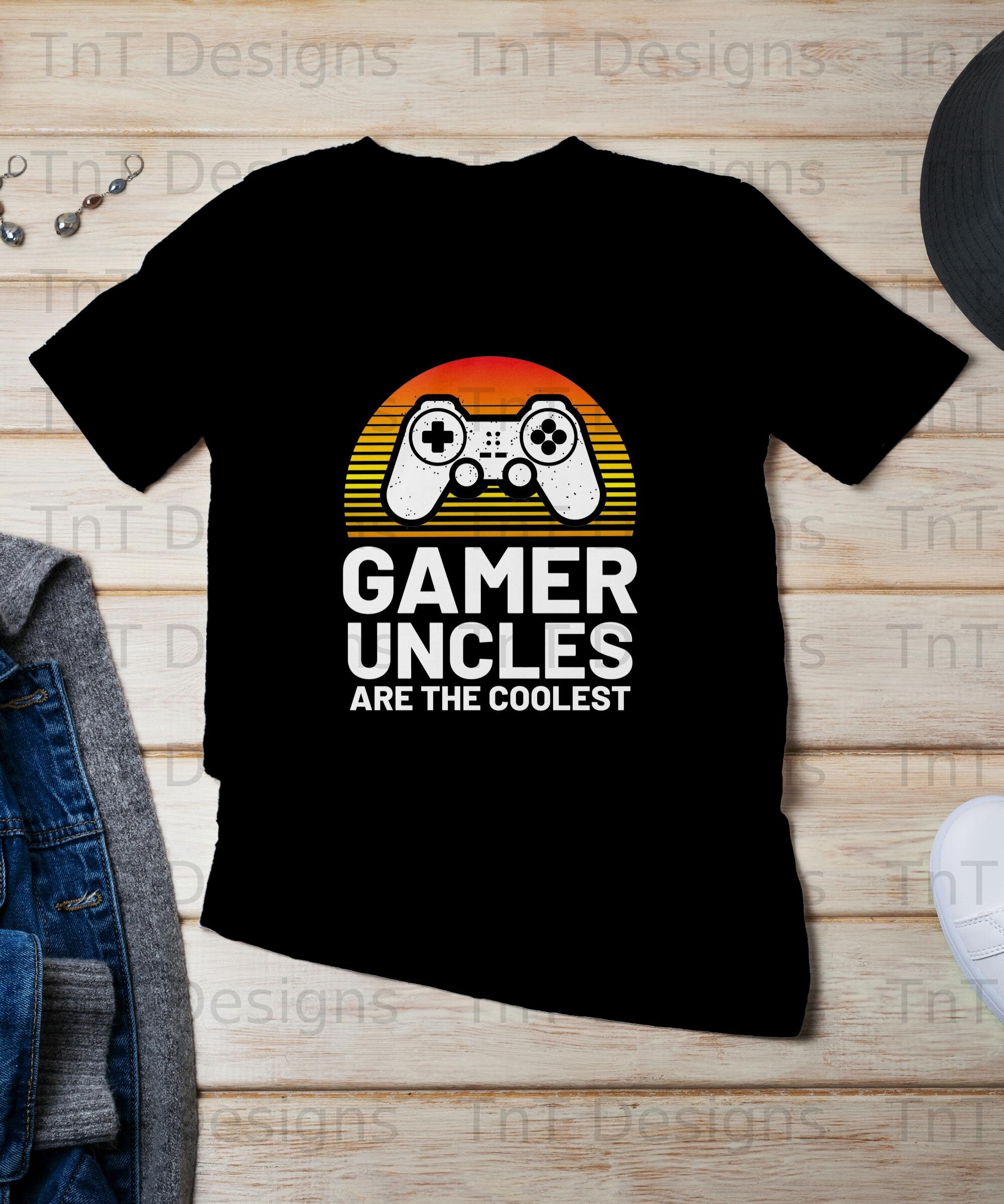 Gamer Uncles Are the Coolest Vintage Digital Png File, Instant Download ...