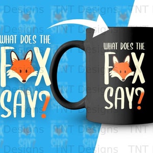 Fox Digital Png File, Instant Download, What Does the Fox Say T-shirt ...