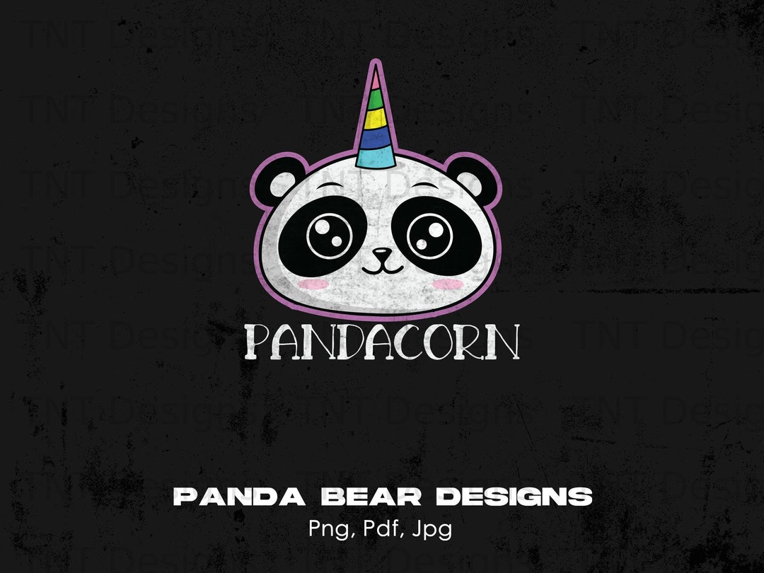 Pandacorn Digital Png File, Instant Download, Panda Unicorn T-shirt ...